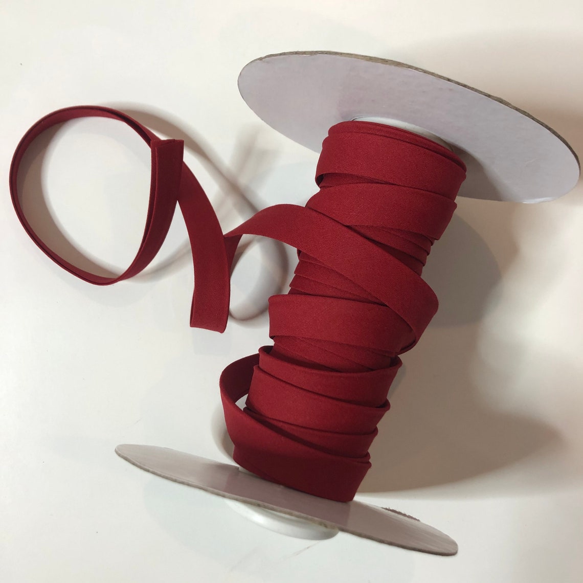 1/2 Inch Double Fold Dark Red Bias Tape | Bulk Pricing | Sewing ...