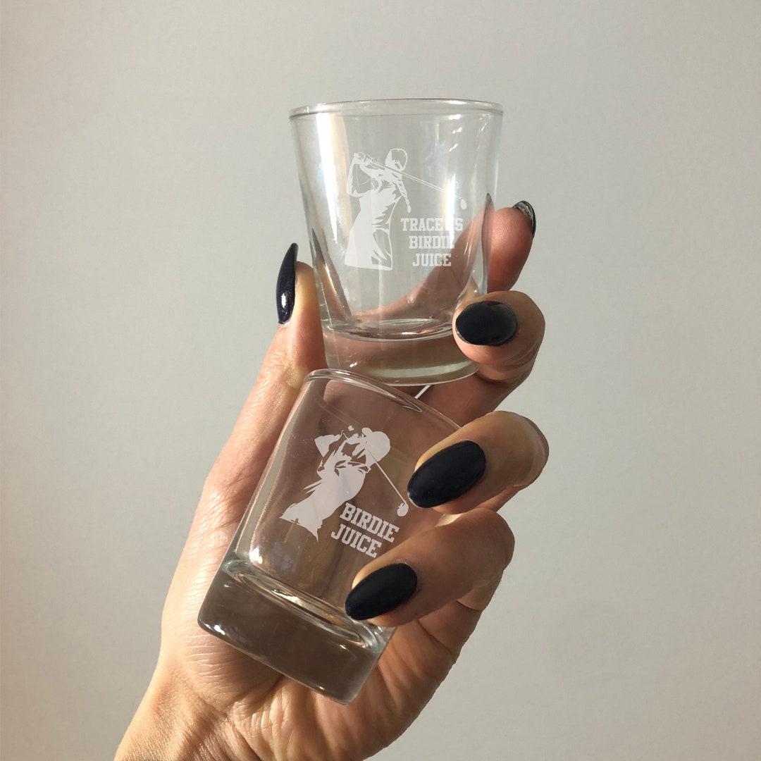 Custom Birdie Juice Engraved Shot Glass | Golfing Gift | Weekend Trip ...