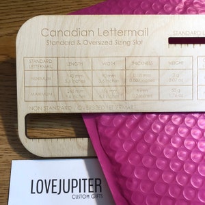 Canadian Postal Lettermail Size Slot / Mail Thickness Sizing /oversized ...