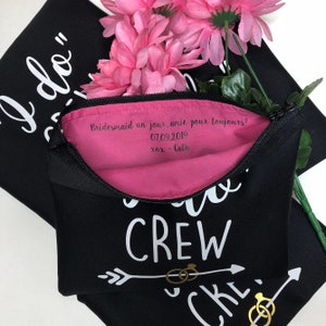 I Do Crew Makeup Bag/ Bridesmaid Bags/ Stagette Bags/ Wedding Bags ...