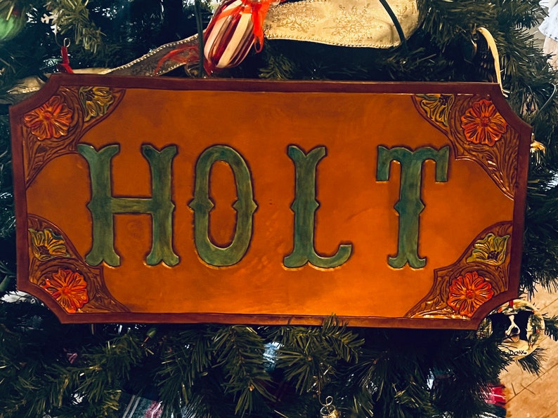 Custom, Hand-tooled Leather Plaque...prices Vary - Etsy