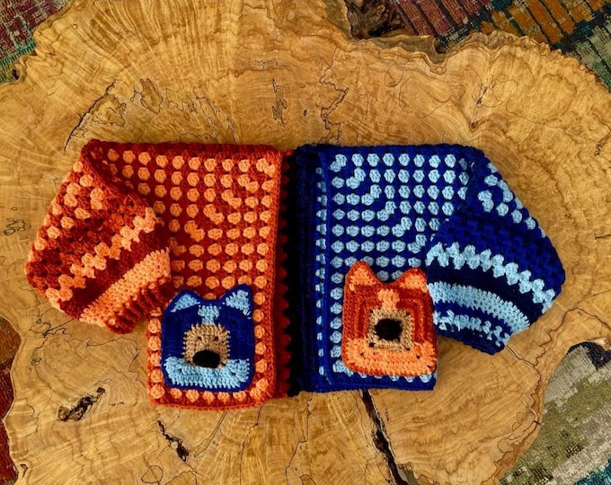 PATTERN Bluey Inspired Hexagon Cardigan – Handmade Crochet Bluey ...
