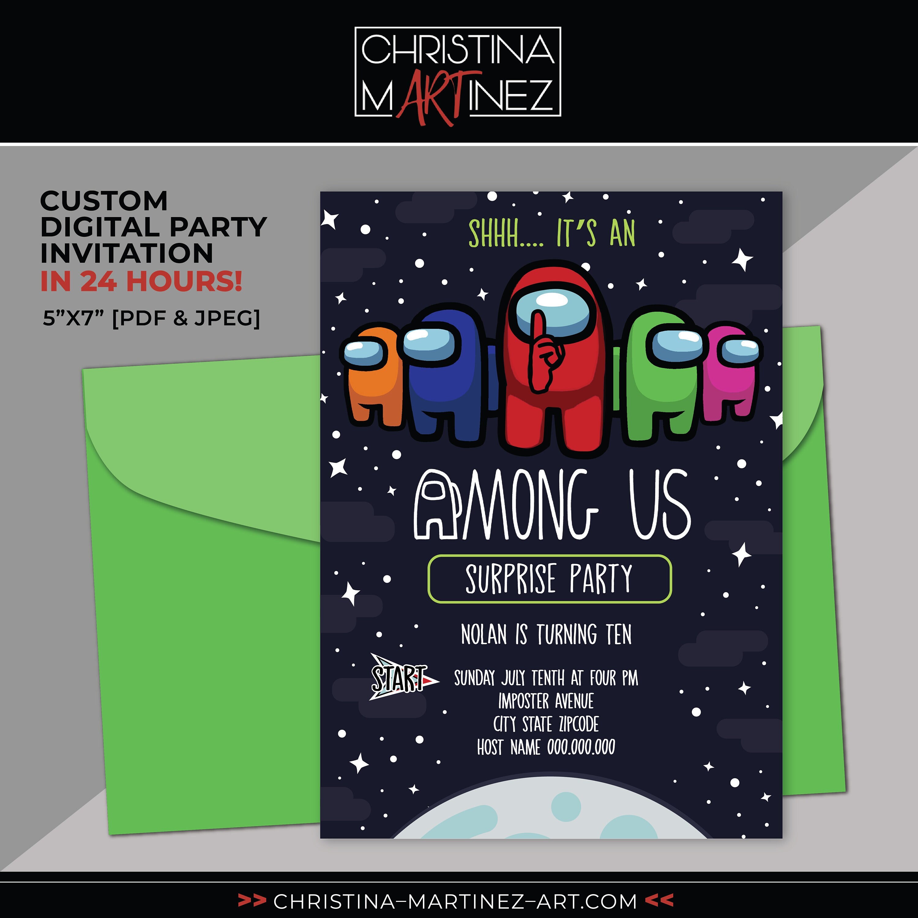 Among Us, Among Us Party, AMONG US Birthday, Surprise Birthday, Among Us Gamer, Amongus Party ...