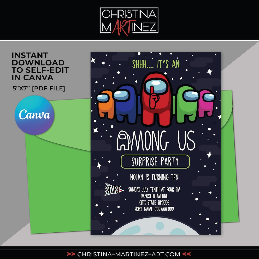 Among Us, Among Us Party, AMONG US Birthday, Surprise Birthday, Among ...