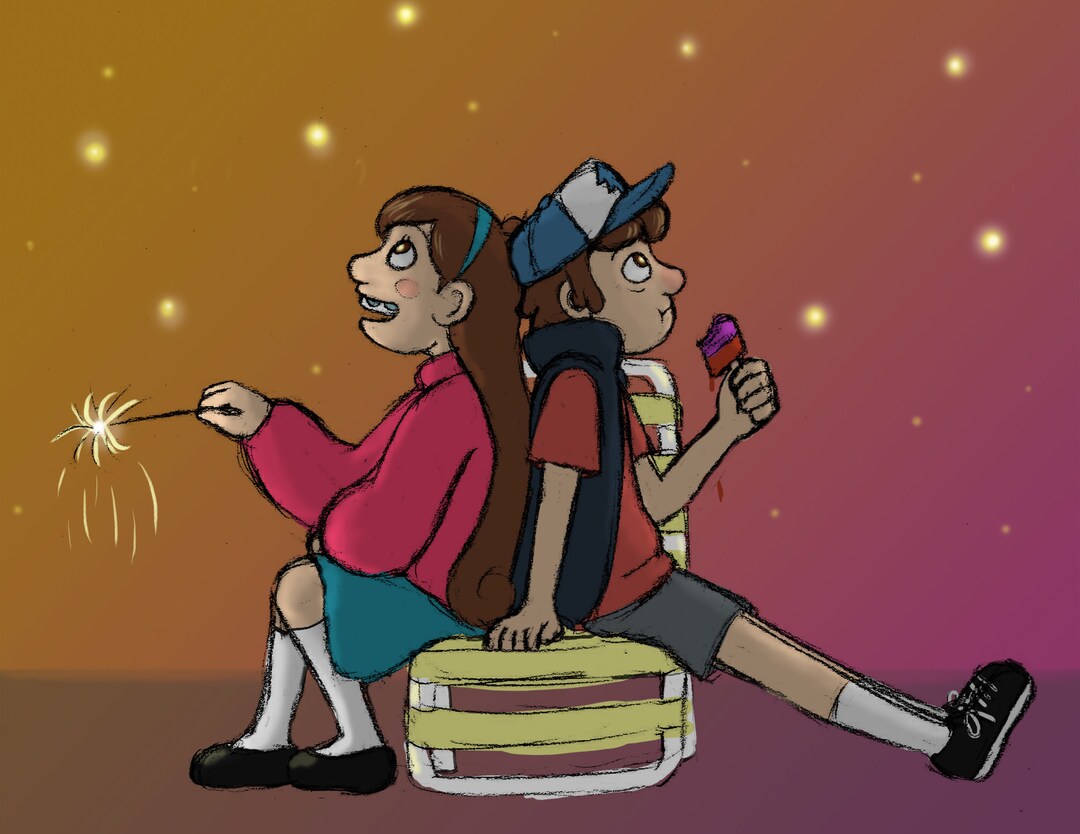 Fireflies Gravity Falls Print - Etsy