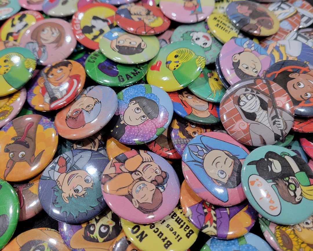 Art Buttons Magnets - Etsy