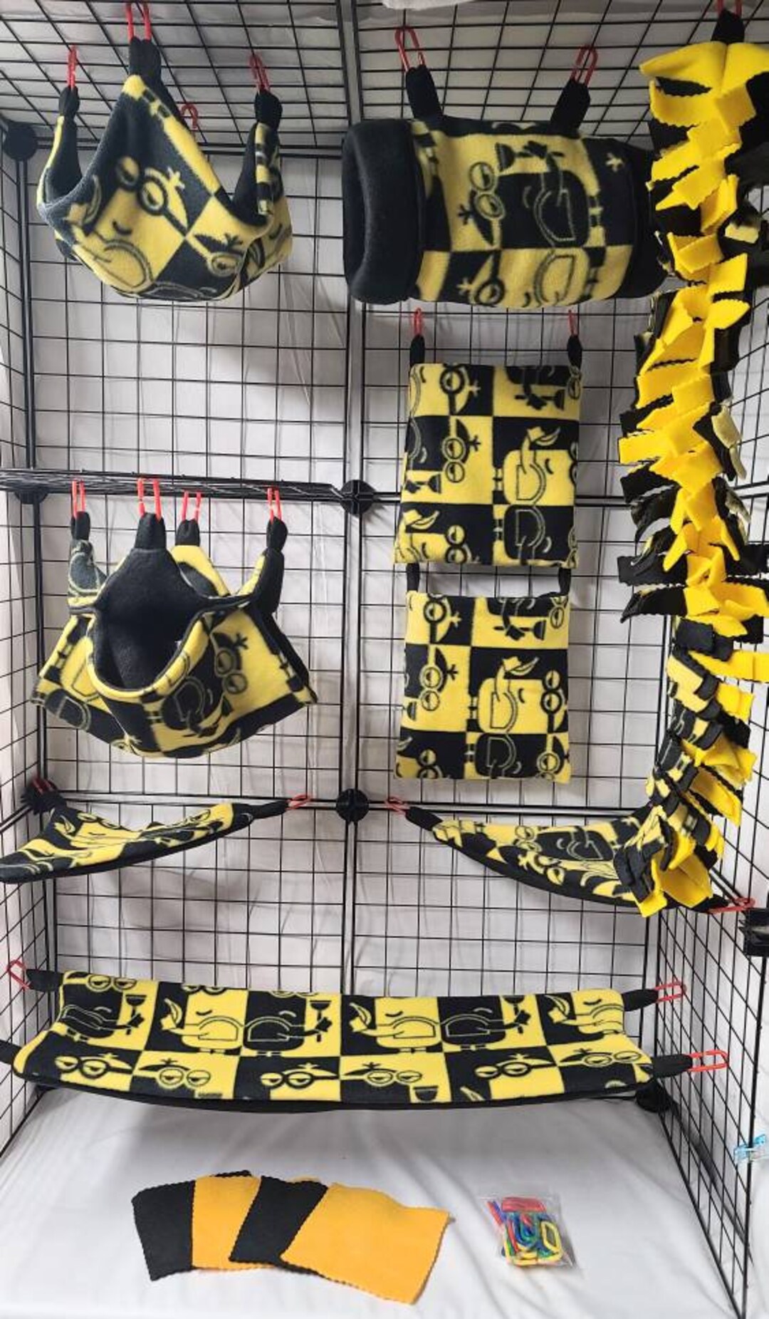 Minions Fleece Cage Set, Sugar Glider and Marmoset Accessories - Etsy