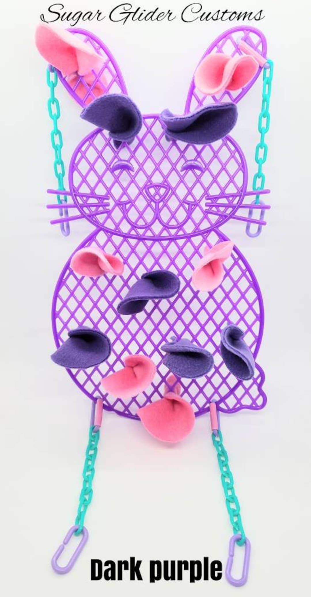 Bunny Bridge Foraging Toy, Sugar Gliders, Marmosets, Easter Forager - Etsy
