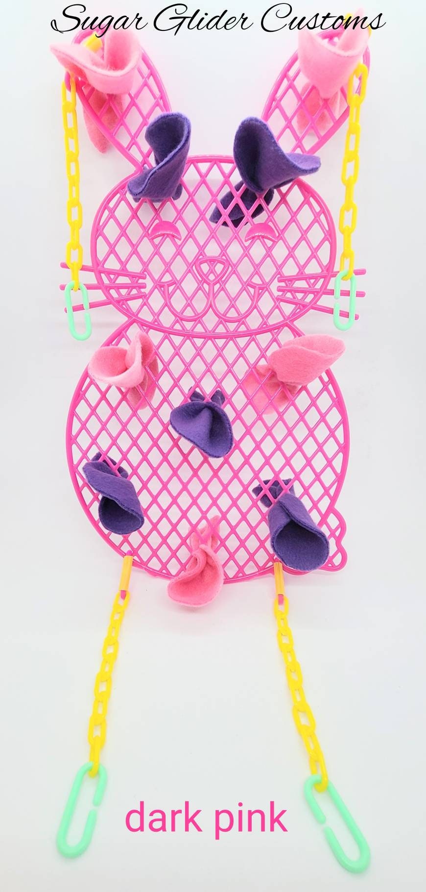 Bunny Bridge Foraging Toy, Sugar Gliders, Marmosets, Easter Forager - Etsy