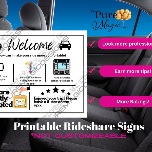 Printable Uber Sign - Etsy