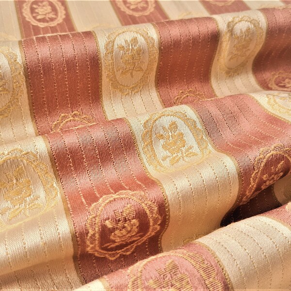 Pink Damask Fabric - Etsy