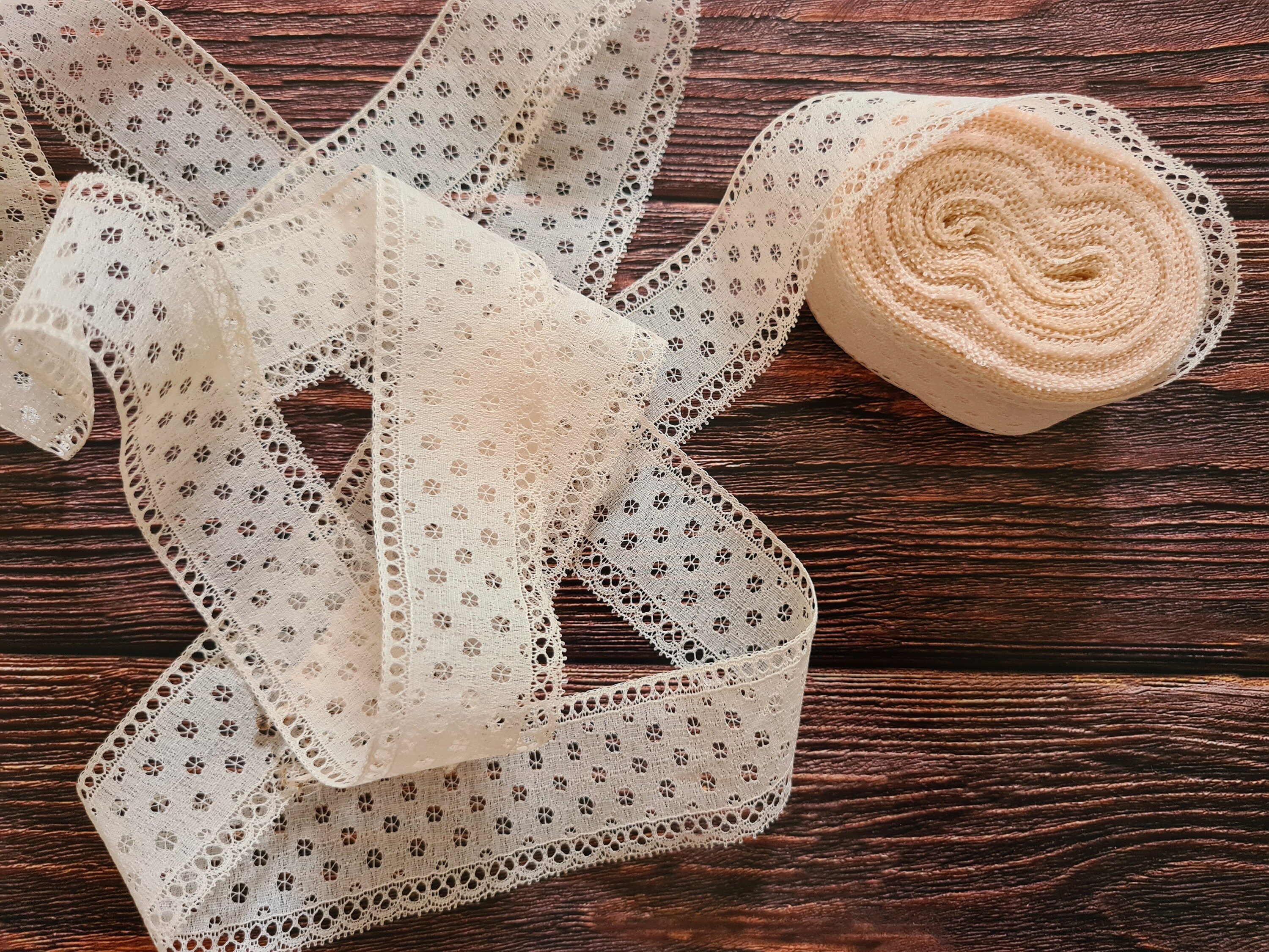 11 Meters Vintage French Lace Powder Pink Color Full Large Length for ...