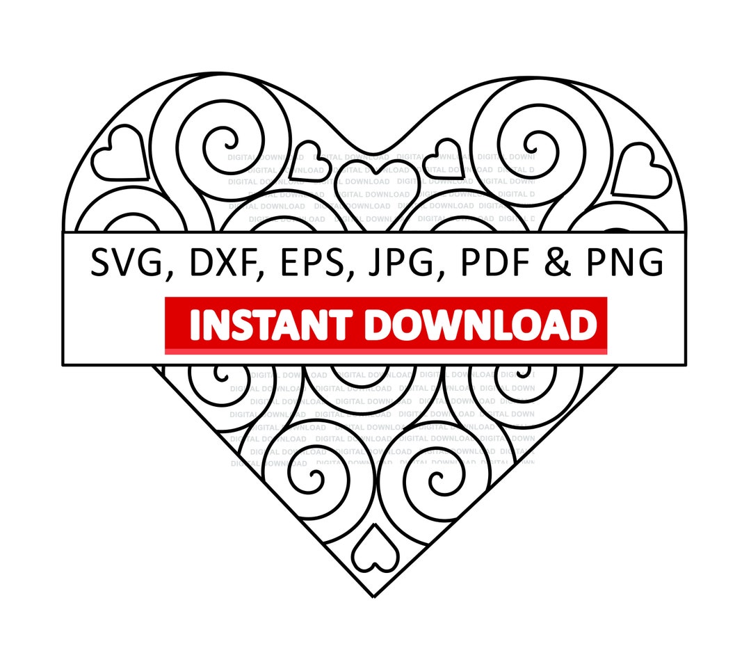 Hearts in Heart - SVG! Beautiful Design - Etsy