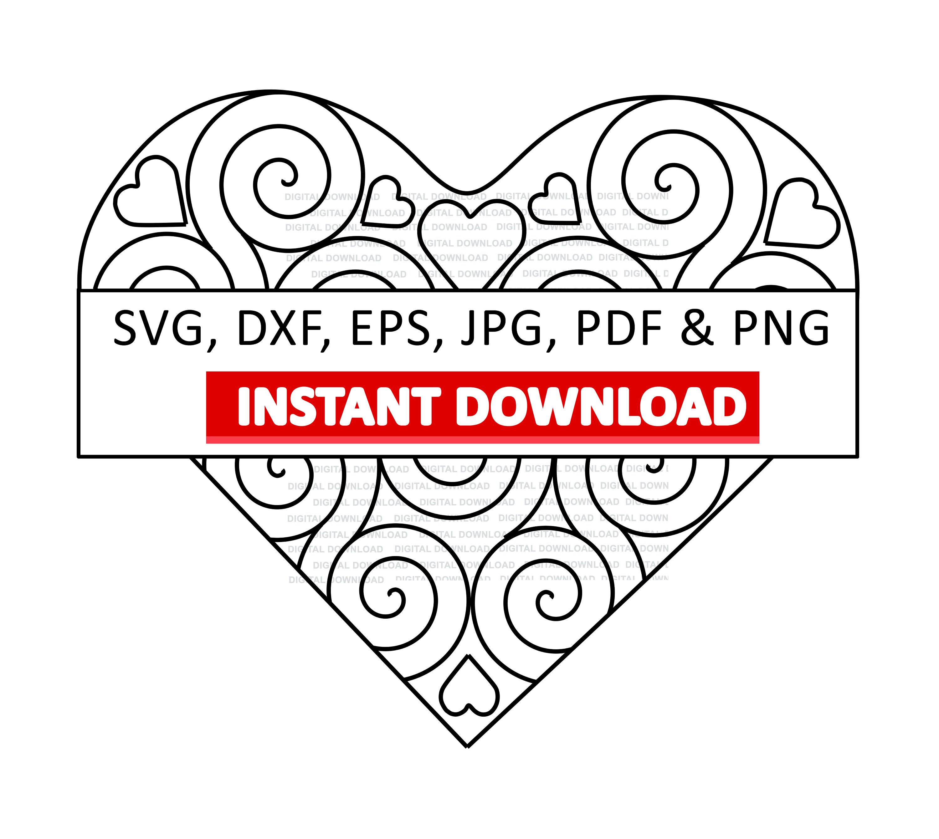 Hearts in Heart - SVG! Beautiful Design - Etsy