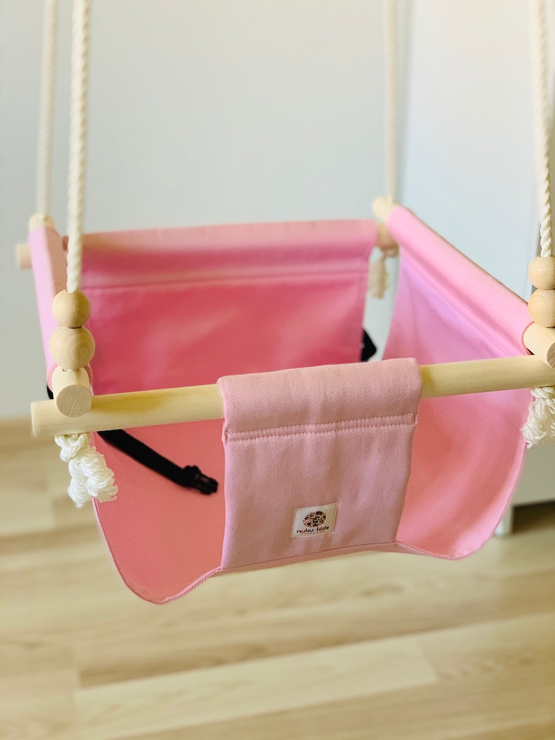 Balançoire rose pour bébé oscillation intérieure de fille | Etsy