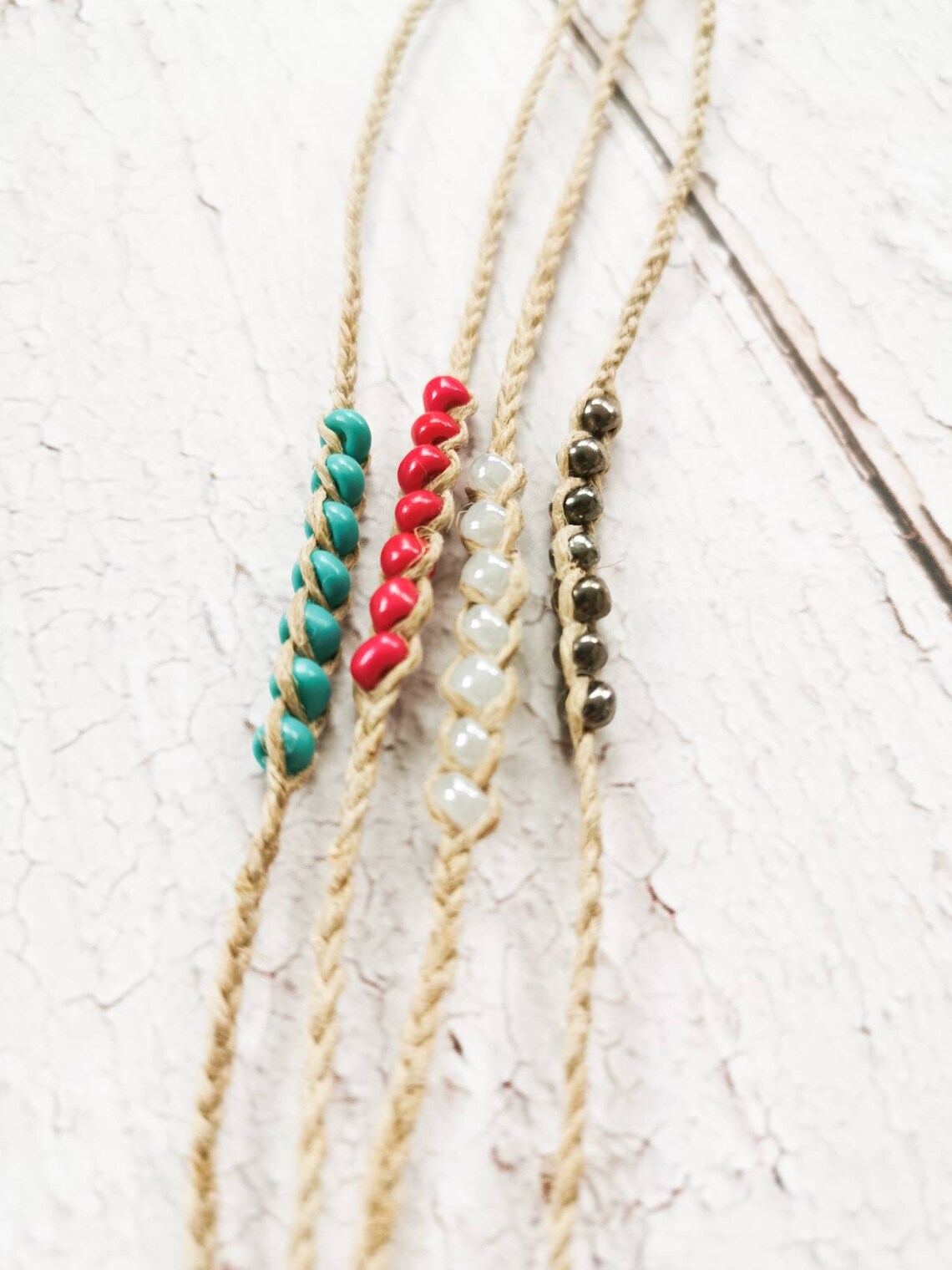 Wish Friendship Anklets and Bracelets Hemp Eco Friendly - Etsy