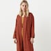 Linen Duster With Pockets, Linen Kimono Jacket, Sustainable Flare Coat ...