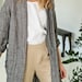 Linen Coat With Pockets, Linen Duster, Linen Jacket Women, Linen Kimono ...