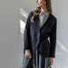 Collarless Linen Jacket for Women, Buttoned Linen Cardigan, Linen ...