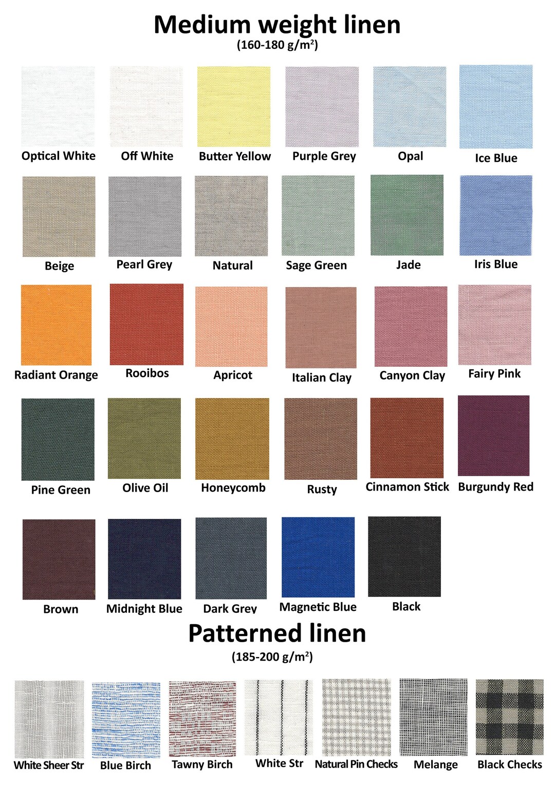 Fabrics Color Card, Lithuanian Linen, OEKO TEX Certified Linen - Etsy