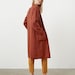 Linen Duster With Pockets, Linen Kimono Jacket, Sustainable Flare Coat ...