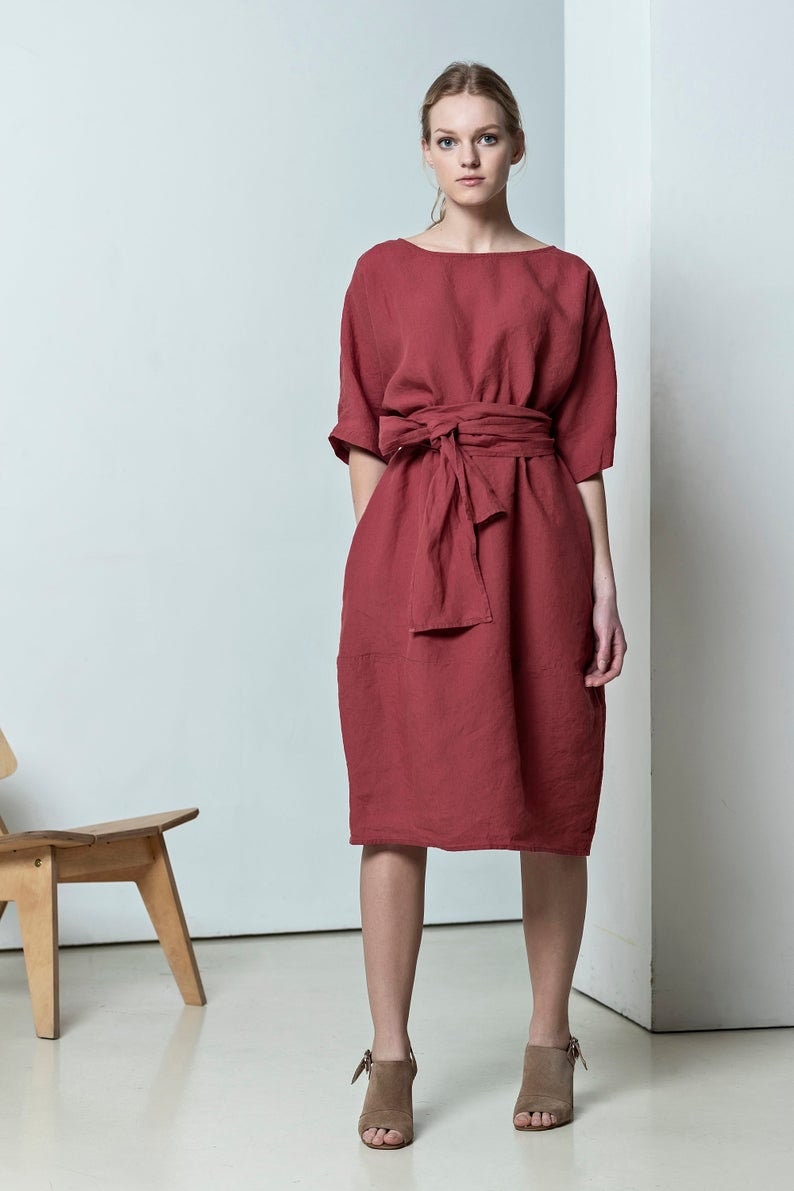 Linen Belt Wide Waist Belt Linen Accessory Dress Belt Boho - Etsy UK