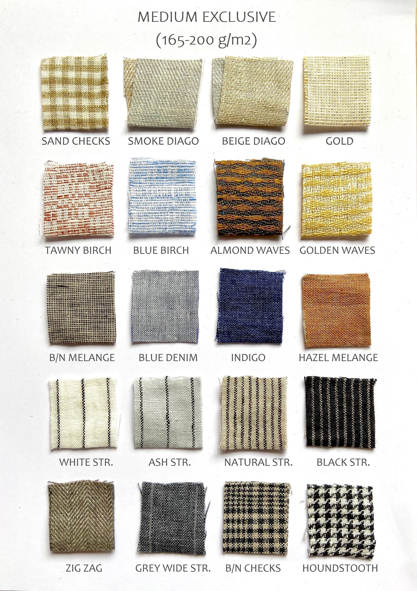 Fabrics Color Card Lithuanian Linen OEKO TEX Certified Linen | Etsy UK