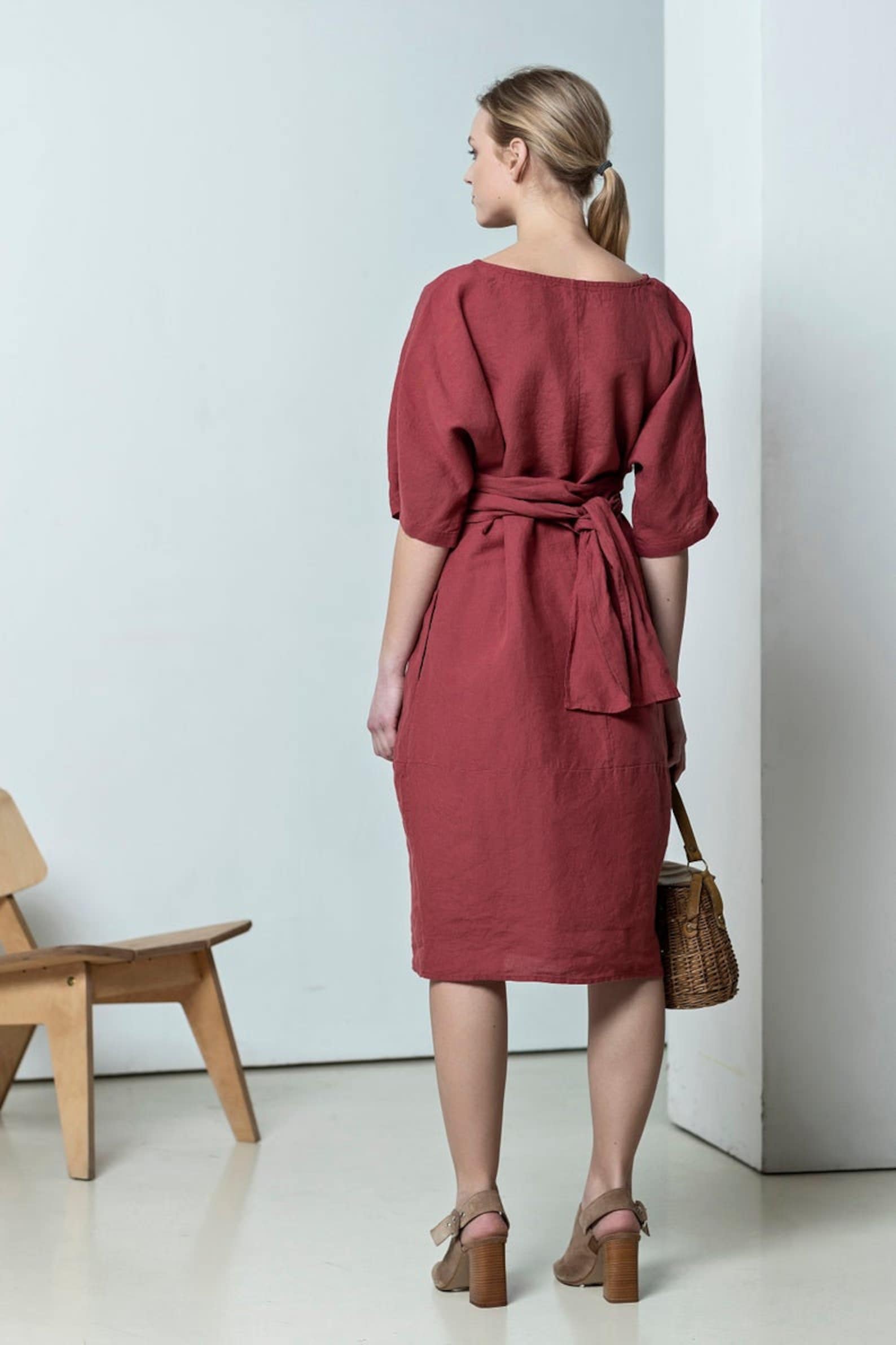 Linen Belt Wide Waist Belt Linen Accessory Dress Belt Boho - Etsy UK