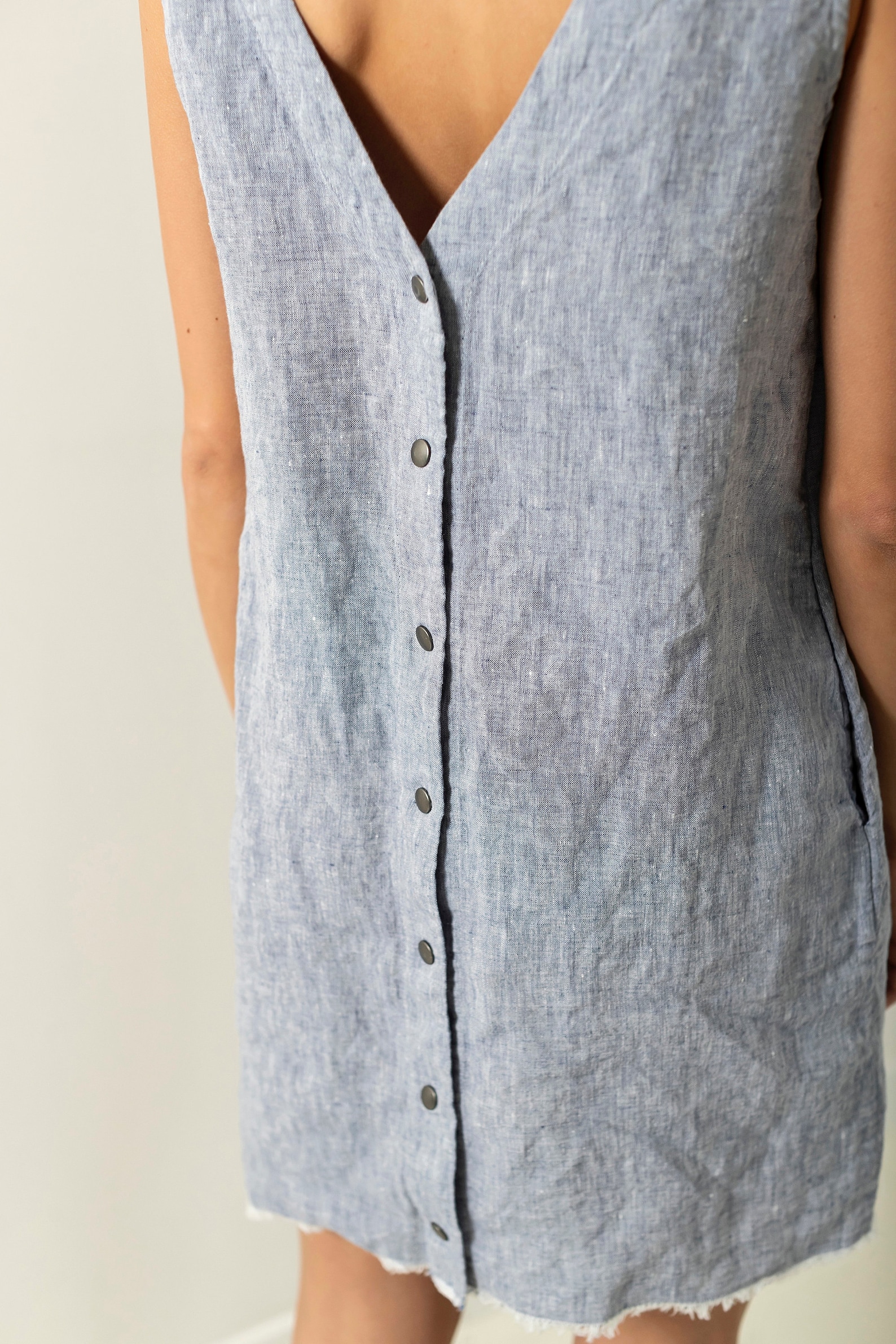 Short Linen Dress With Pockets Linen Mini Dress Linen Slip - Etsy