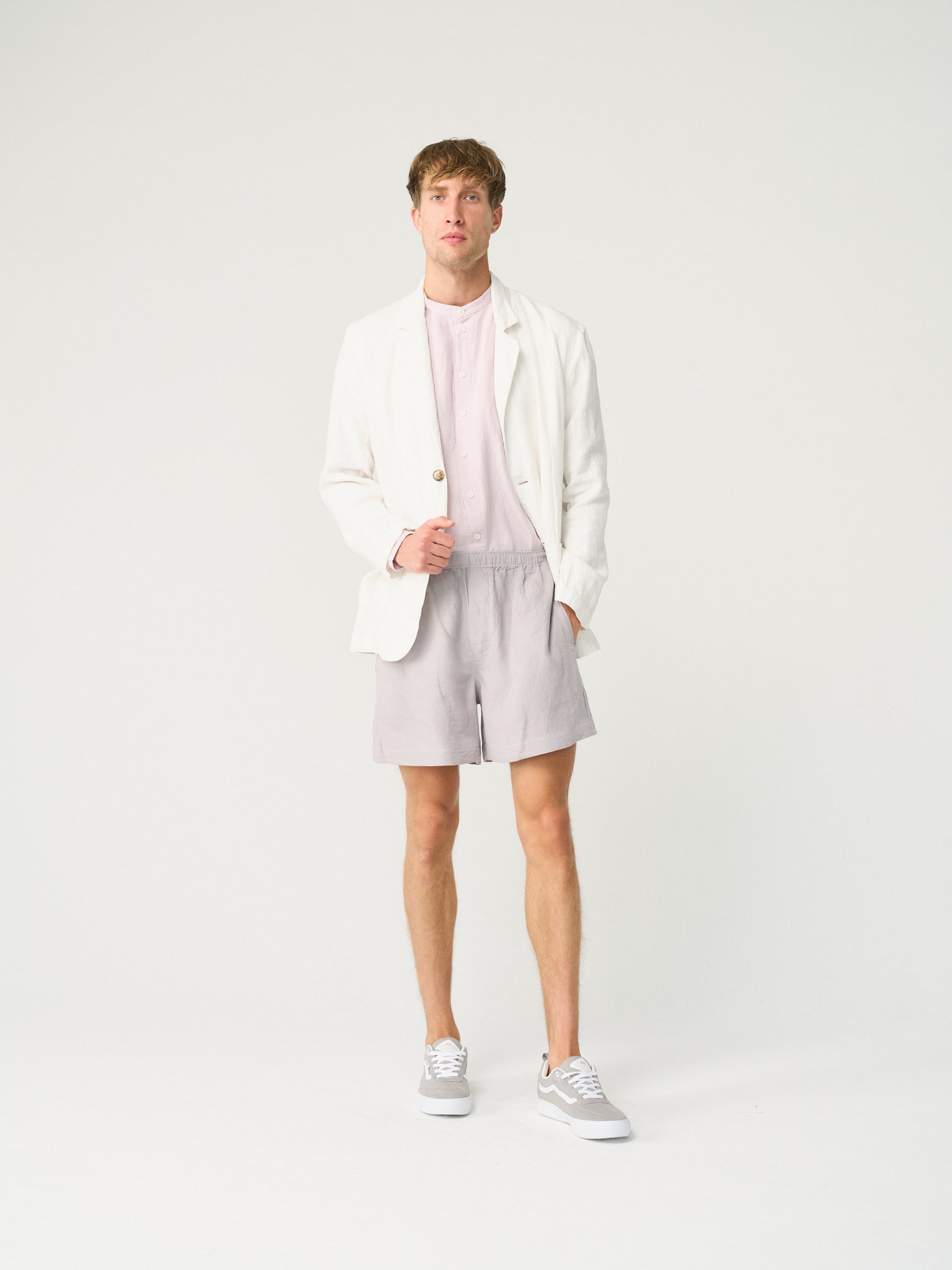 Buttoned Linen Jacket for Men With No Lining Heavy Linen - Etsy