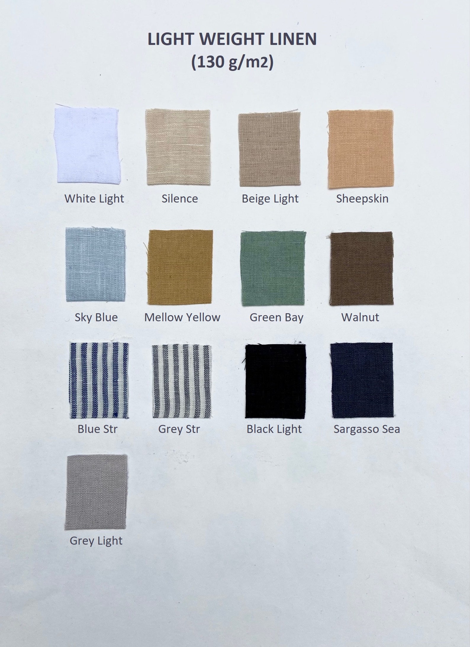 Fabrics Color Card Lithuanian Linen OEKO TEX Certified Linen - Etsy