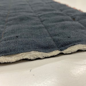 QUINCE Quilted Linen Jacket, Linen Padded Coat With Pockets, Warm ...