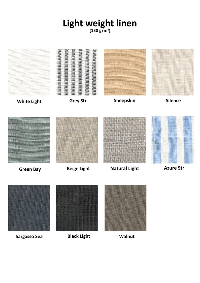 Fabrics Color Card Lithuanian Linen OEKO TEX Certified Linen - Etsy ...