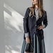 Collarless Linen Jacket for Women, Buttoned Linen Cardigan, Linen ...