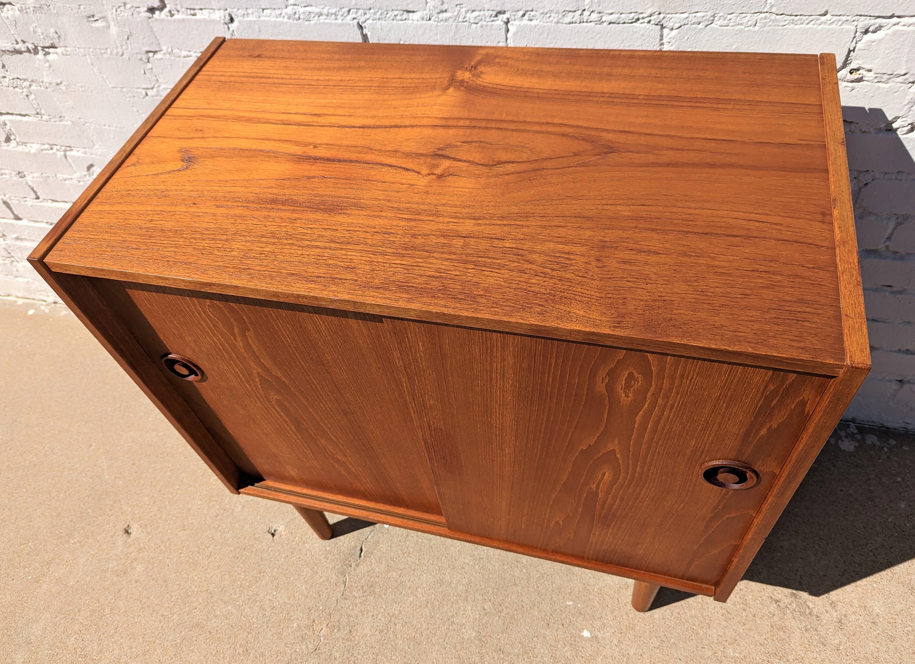 Mid Century Danish Modern Teak Cabinet - Etsy