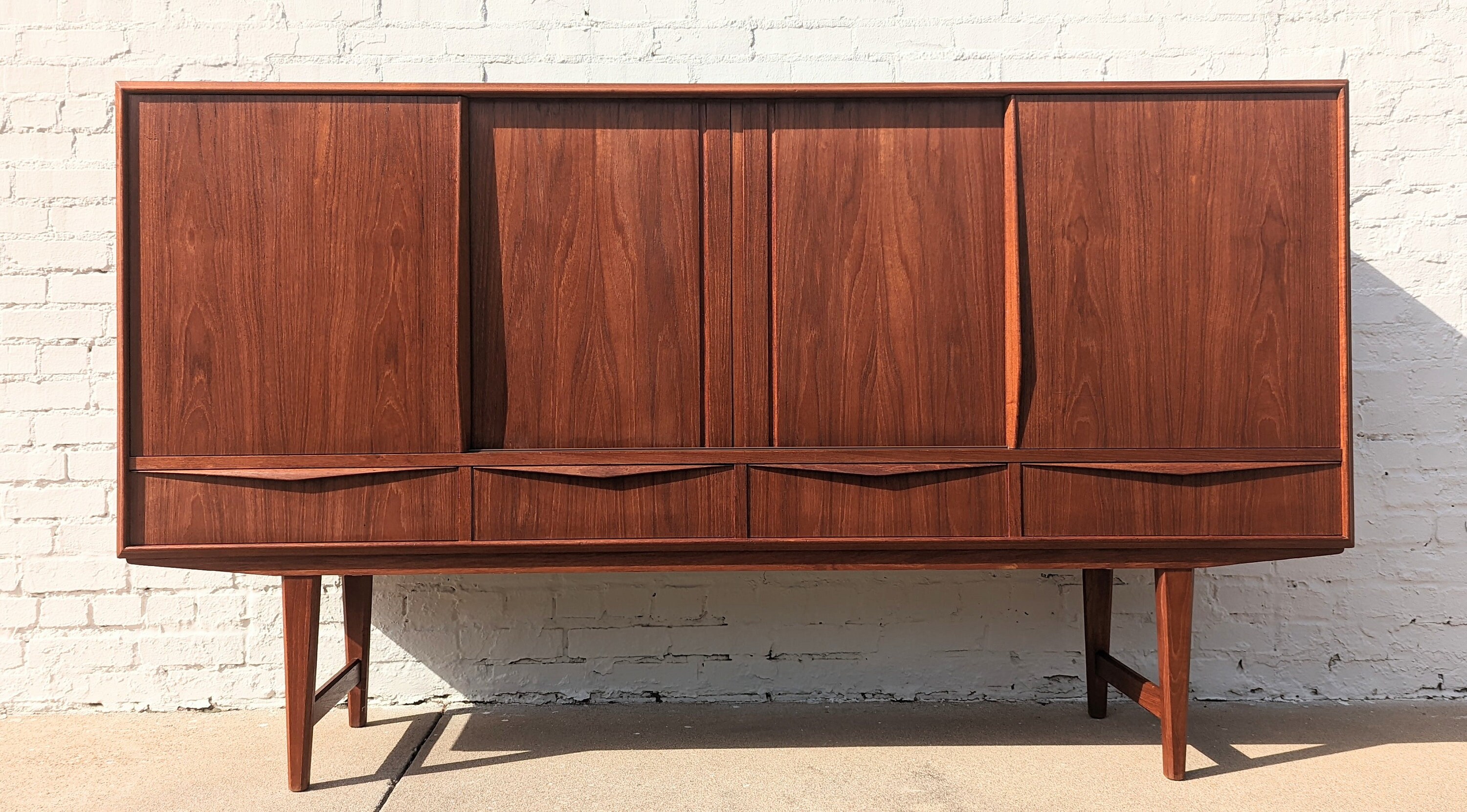 Mid Century Danish Modern Teak Cabinet - Etsy
