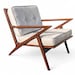 Mid Century Danish Modern Z Inspired Chair - Etsy
