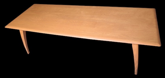 Mid Century Modern Heywood Wakefield Solid Birch Coffee Table Etsy