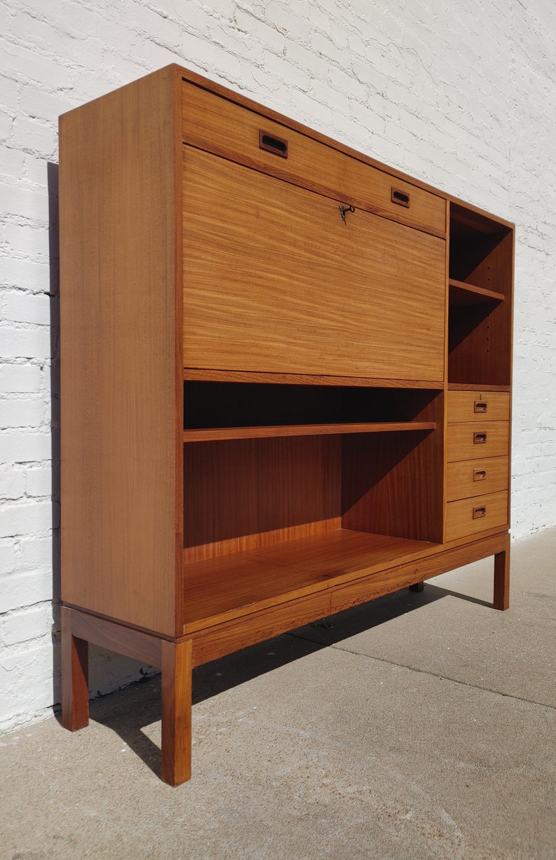 Mid Century Danish Modern Teak Cabinet - Etsy