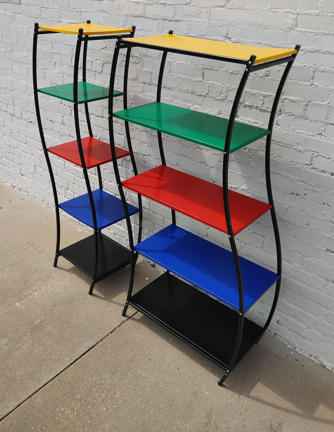 Modern Danish Multi Colored Metal Racks - Etsy
