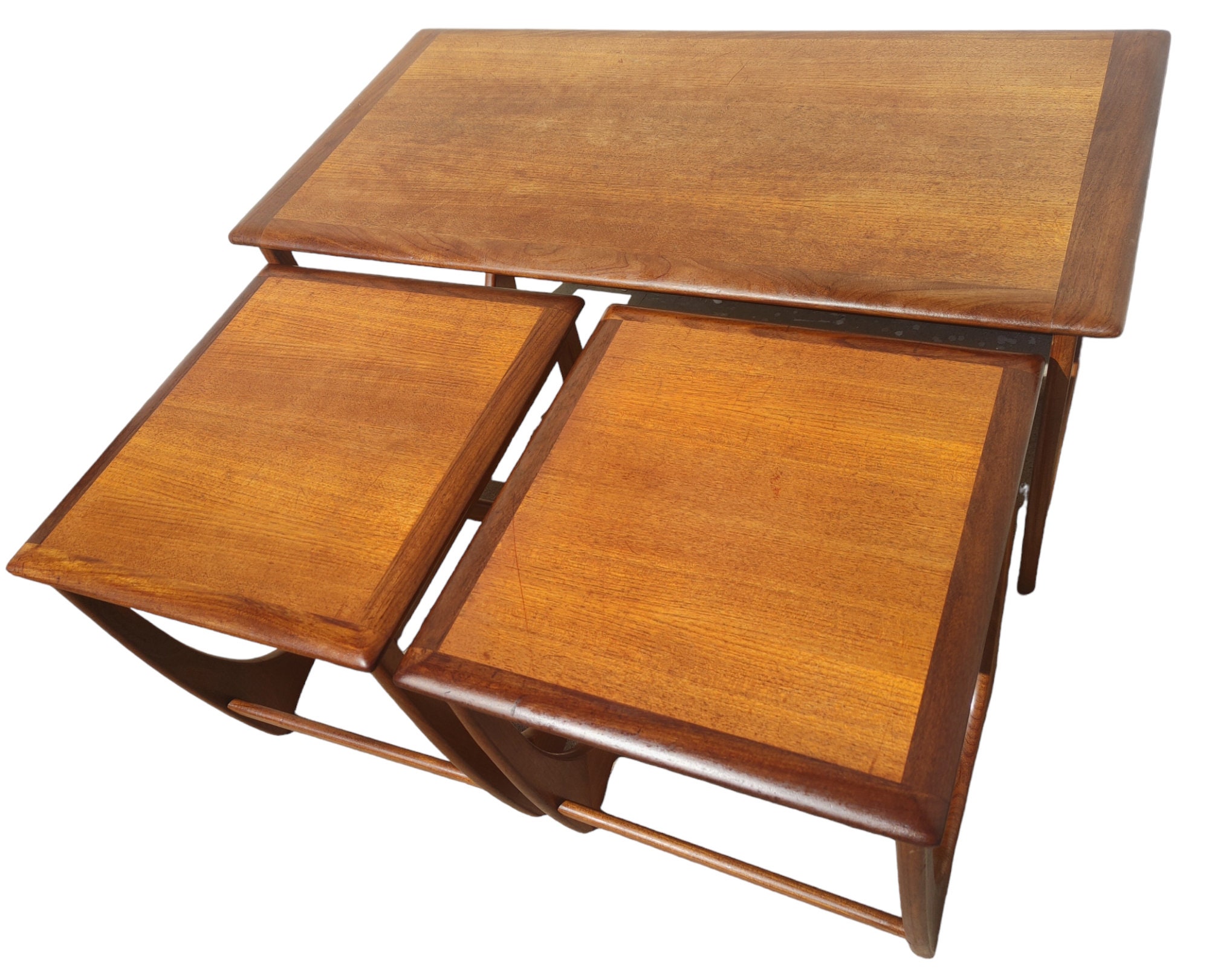 Mid Century Modern G Plan Large Nesting Table Set Etsy