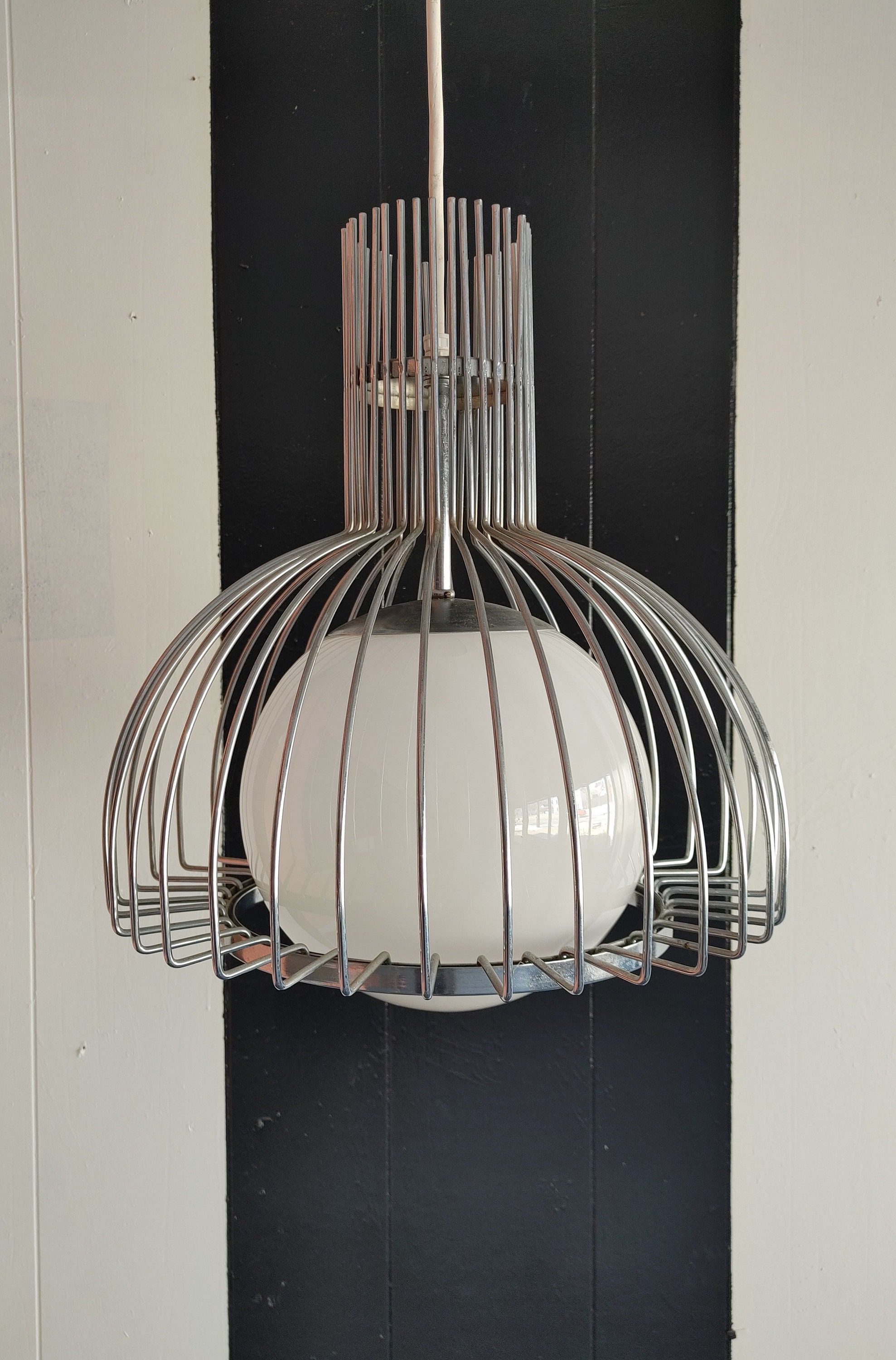 Modern Steel and Globe Lighting Fixtures - Etsy