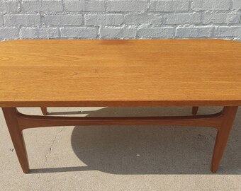 Mid Century Modern Teak Meredew Coffee Table Vintage Danish G - Etsy