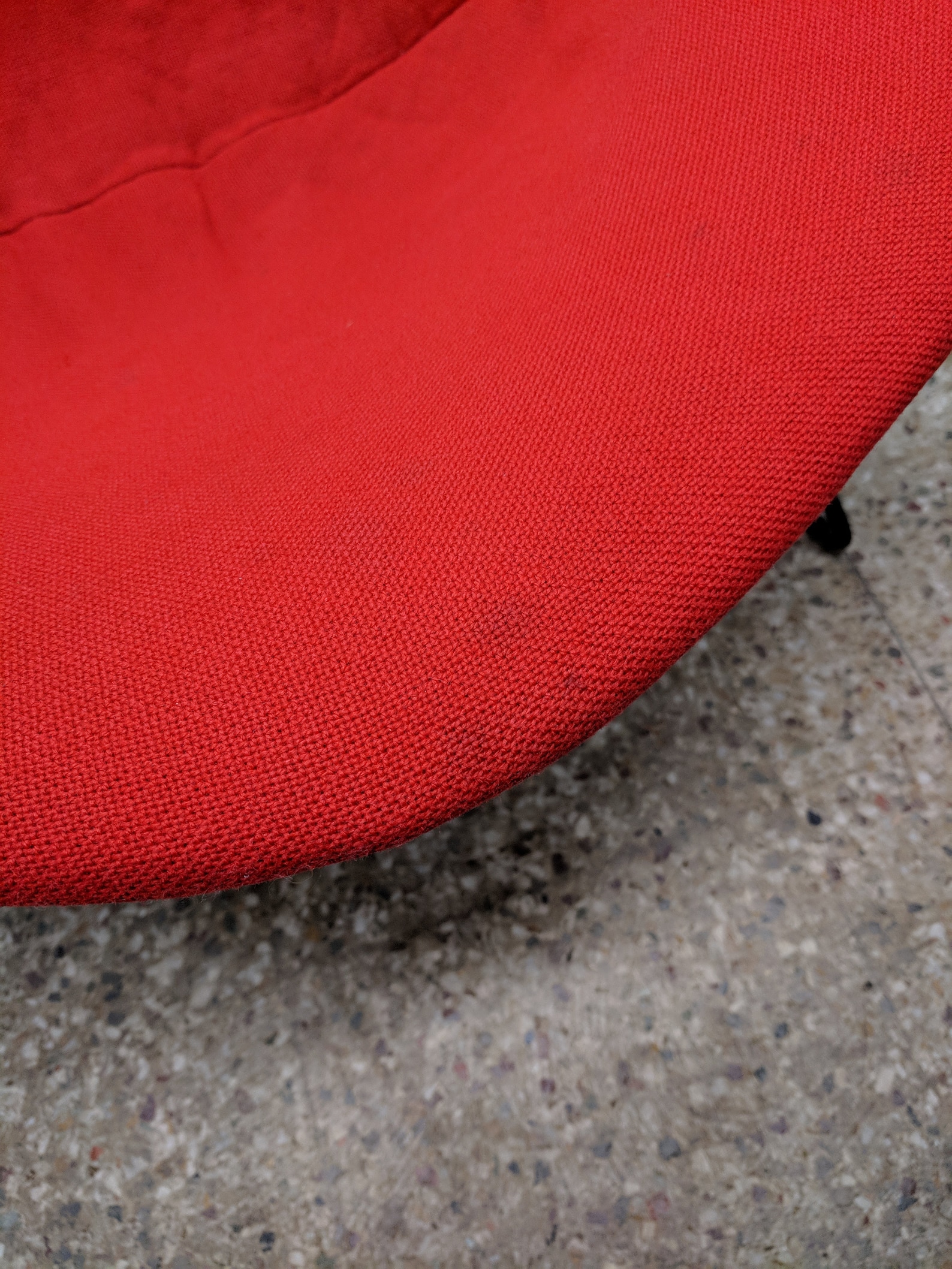 Mid Century Modern Red Knoll Bertoia Bird Chair and Ottoman - Etsy