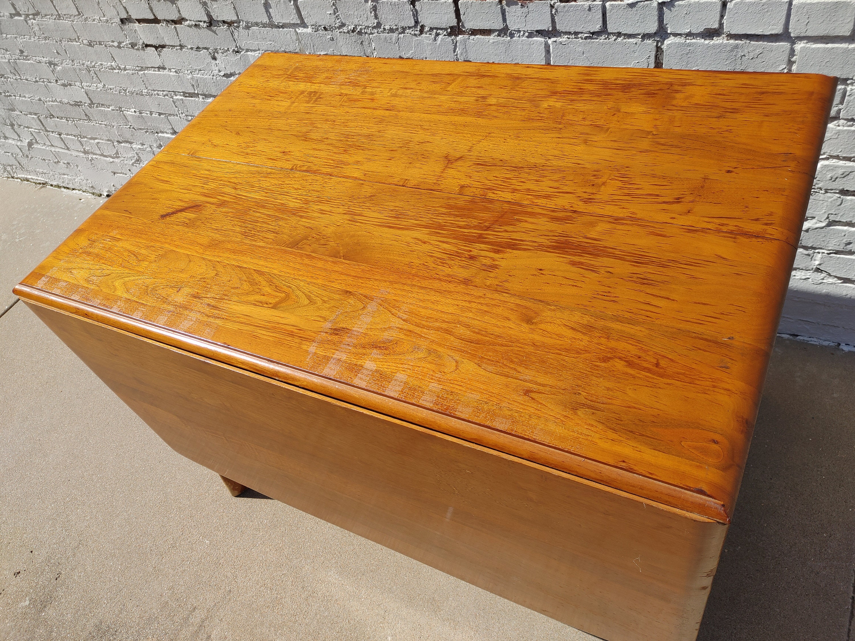 Mid Century Modern Bissman Solid Walnut Dining Table | Etsy