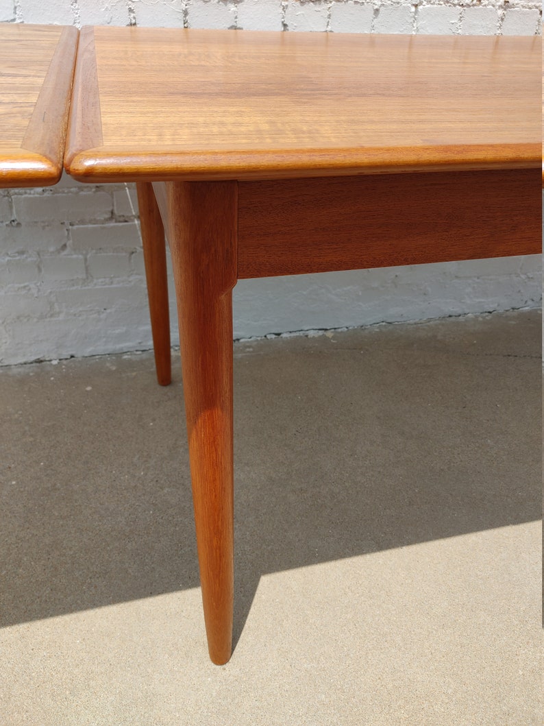 Mid Century Modern Danish Modern Teak Dining Table | Etsy