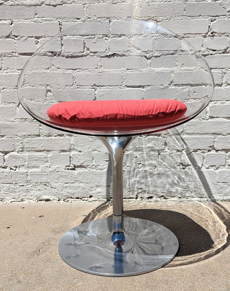 Modern Acrylic Lucite Swivel Chair by Kartell - Etsy