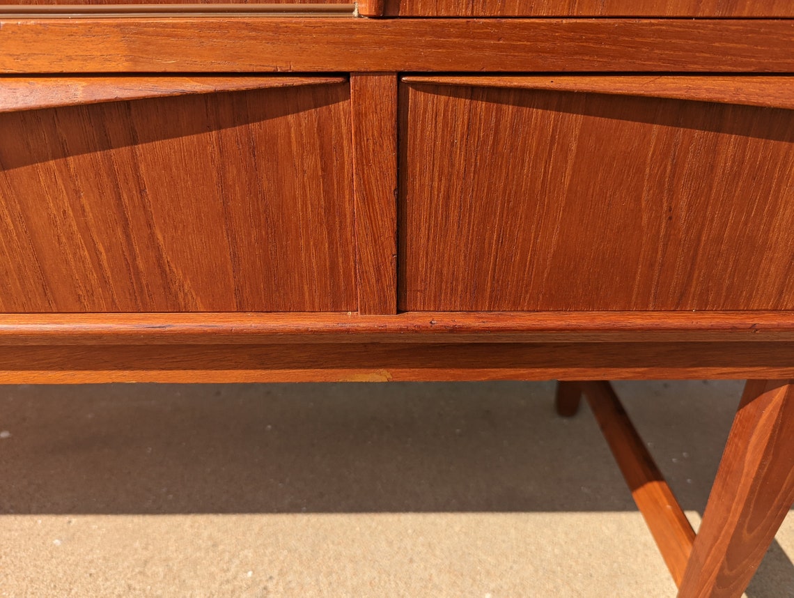 Mid Century Danish Modern Teak Cabinet - Etsy