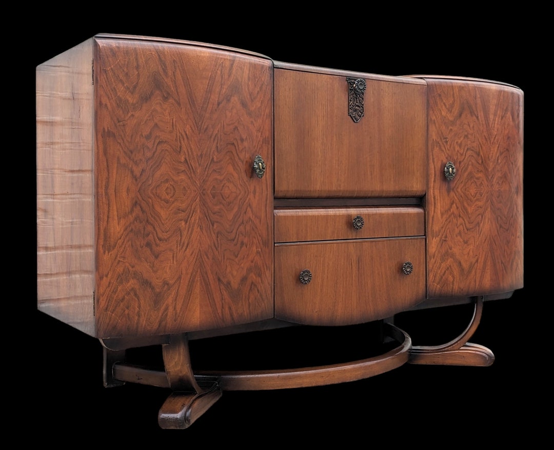 Old English Deco Style Buffet - Etsy