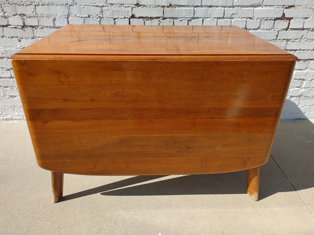 Mid Century Modern Bissman Solid Walnut Dining Table - Etsy